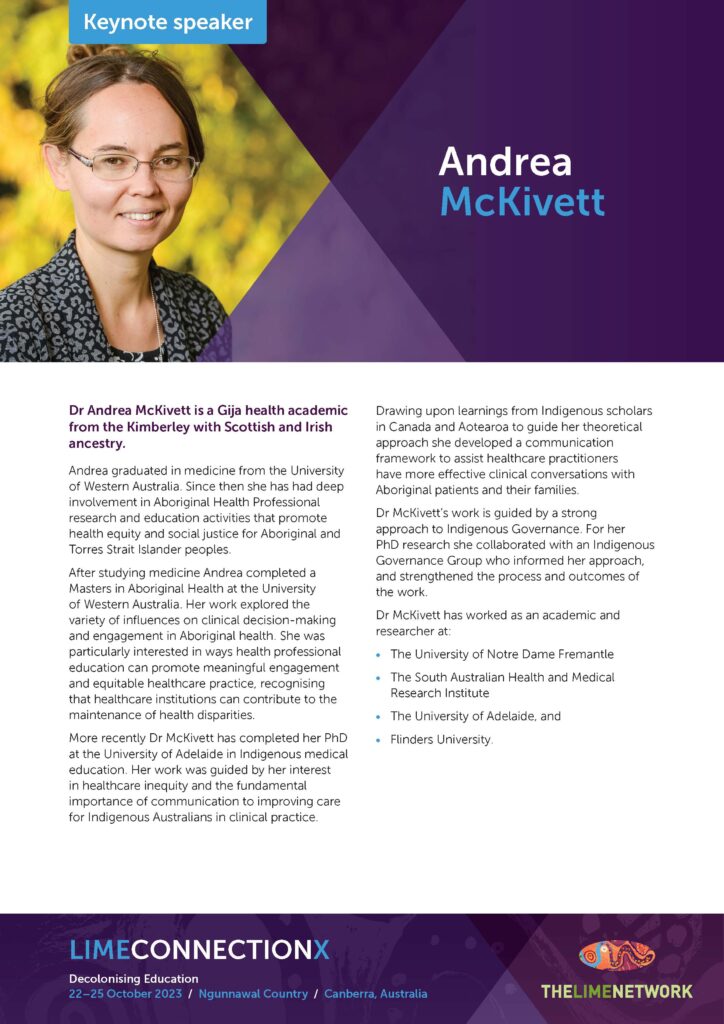 LIME Connection X Keynote Speaker - Dr Andrea McKivett | LIME Network